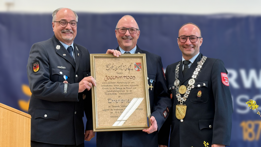 Freiwillige Feuerwehr Waldaschaff - Verabschiedung von Joachim Hoos
